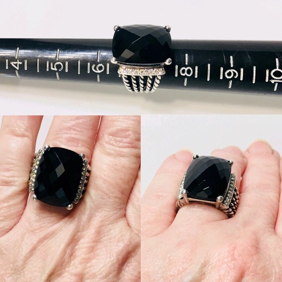 David Yurman | Jewelry | David Yurman Black Onyx Diamond Ring | Poshmark